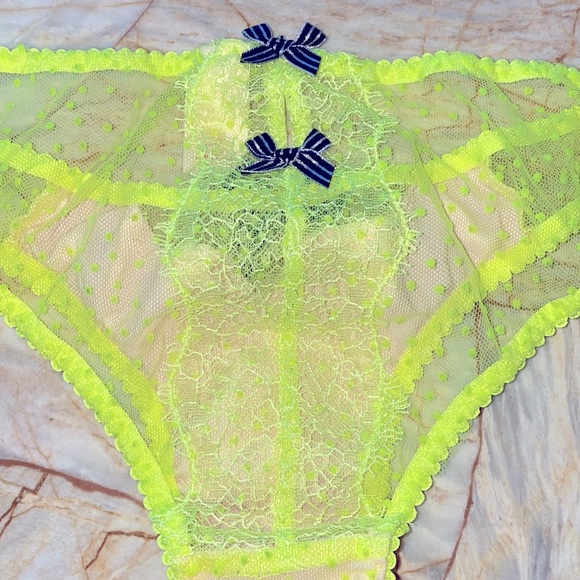 Victoria's Secret | Intimates & Sleepwear | Vs Lace Mesh Satin Panty ...